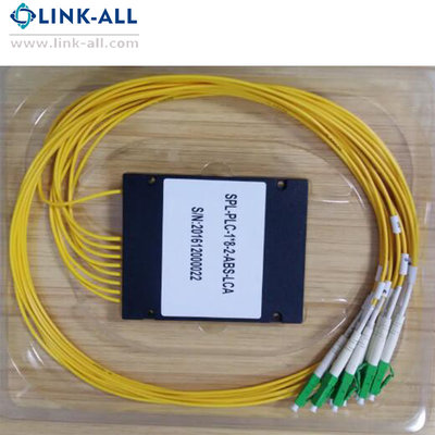 1X2/4/8/16/32/64 Optical Fiber PLC Splitters ABS Box Type with SC/UPC connector for FTTH network