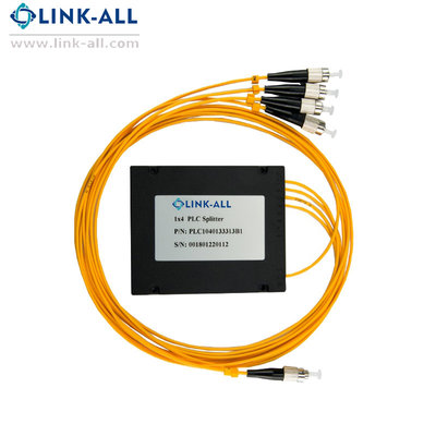 1X2/4/8/16/32/64 Optical Fiber PLC Splitters ABS Box Type without connector for FTTH network