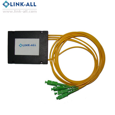 1X2/4/8/16/32/64 Optical Fiber PLC Splitters ABS Box Type without connector for FTTH network