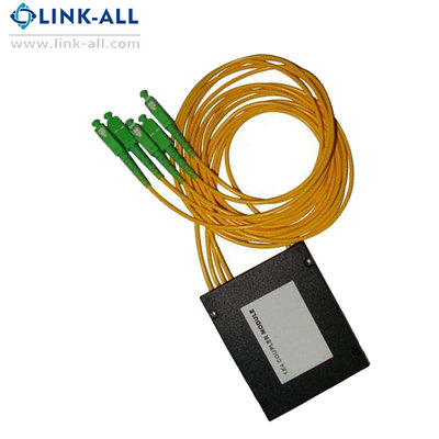 1X2/4/8/16/32/64 Optical Fiber PLC Splitters ABS Box Type without connector for FTTH network