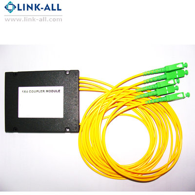 1X2/4/8/16/32/64 Optical Fiber PLC Splitters ABS Box Type without connector for FTTH network