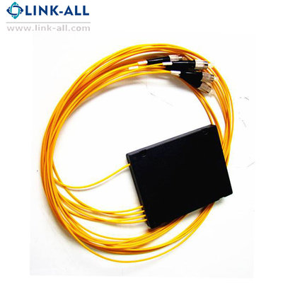1X2/4/8/16/32/64 Optical Fiber PLC Splitters ABS Box Type without connector for FTTH network