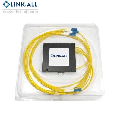 1X2/4/8/16/32/64 Optical Fiber PLC Splitters ABS Box Type without connector for FTTH network