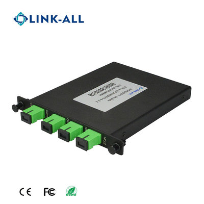 4 ports WDM module, WDM3PON, combine/split GPON/XGSPON/NGPON2 signals, low insertion loss, high isolation