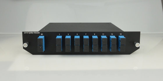 1X2/4/8/16/32/64 Optical Fiber PLC Splitters Cassette Type with SC/UPC connector for FTTH network