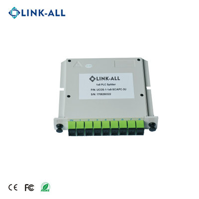 1X2/4/8/16/32/64 Optical Fiber PLC Splitters Cassette Type with SC/UPC connector for FTTH network