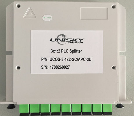 1X2/4/8/16/32/64 Optical Fiber PLC Splitters Cassette Type with SC/UPC connector for FTTH network