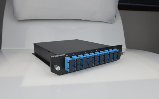 1X2/4/8/16/32/64 Optical Fiber PLC Splitters Cassette Type with SC/APC connector for FTTH network