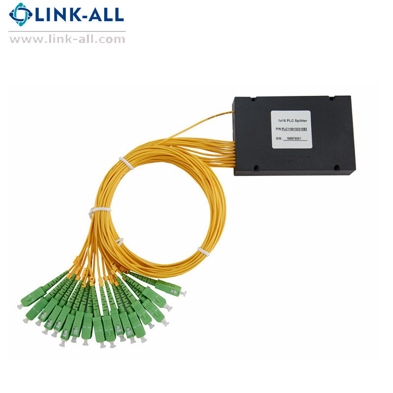 1x16 ABS Box Package fiber PLC Splitter module with SC/APC connector