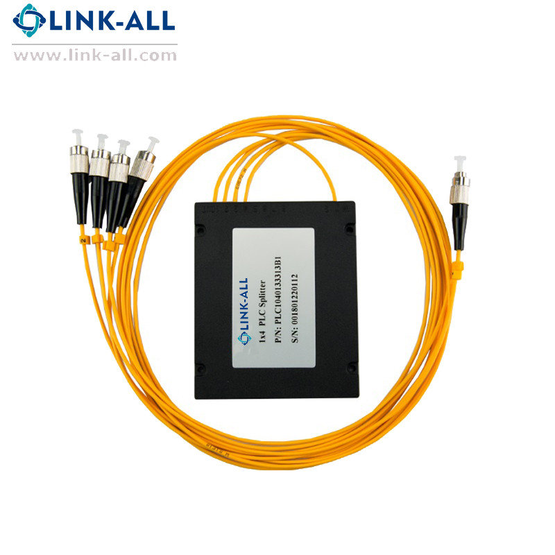 1x4 ABS Box Type Optical Fiber PLC Splitter Boxes / Modules
