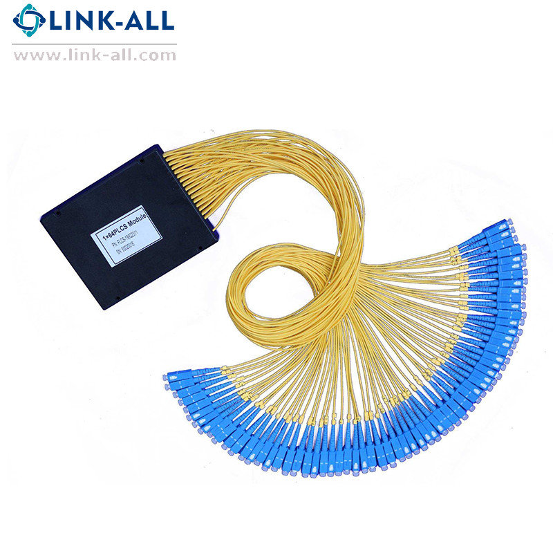 1x64 SC/UPC Fiber Optic ABS Box PLC Splitter Module 2.0 mm splitter