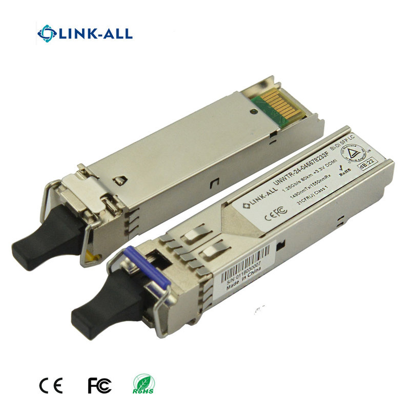 1.25G 1490NM/1550NM(1550NM/1490NM) Wavelength BIDI 120KM Transceiver With SC Connector