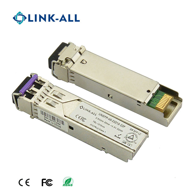 DWDM 2.5G 80KM/ZR Optical Transceiver With LC Port DDM Function