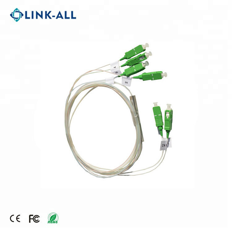 2*2/2*4/2*8/2*16/2*32/2*64 PLC Splitter Blockless with SC/APC 0.9mm Fiber Diameter