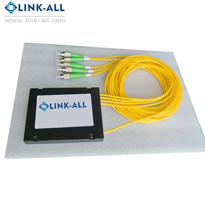 1X2/4/8/16/32/64 Optical Fiber PLC Splitters ABS Box Type without connector for FTTH network