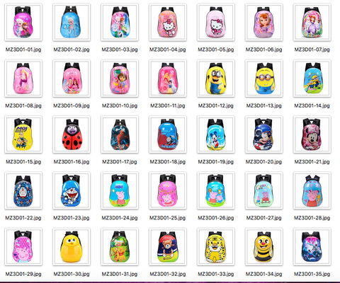 China Fast Shipping New Arrival 3D Children School Bags 3D Kids Backpacks 3-7 Years Child Backpacks supplier