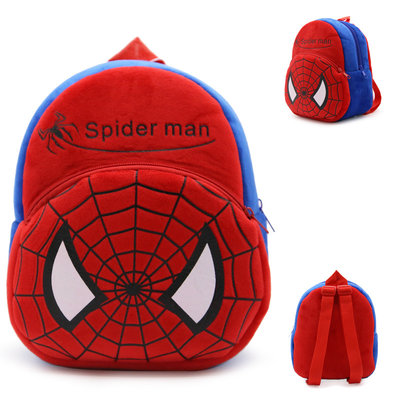 2019 Spiderman Toddler Kids Children Boy Girl Cartoon Stuffed Plush Backpack Schoolbag Shoulder Bag Rucksack Baby Boy supplier