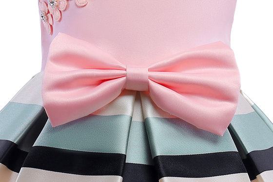 Bow Belt Dress Robe Fille Elbise Frozen Prinsess Enjurken Meisjes Vestido Menina Irregular One Shoulder Strap Dress supplier