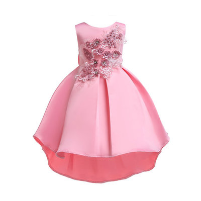 Blue Princess Dress Vestidos Niñas Robe Noel Vestidos De Niñas o-Neck Girls Dresses Kids Flower Dress Princess Costume supplier
