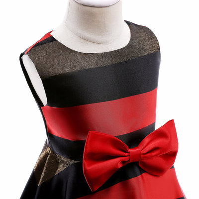 New Sukienki Dla Dziewczynek Vestidos De Novia Elsa Costume Lol Dress Horizontal Stripes Flower Girl Dress Sukienka Dzie supplier