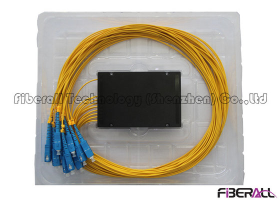 China 1x16 ABS Box PLC Splitter , FTTH Optical Fiber Splitter With SC Fiber Optic Connector supplier