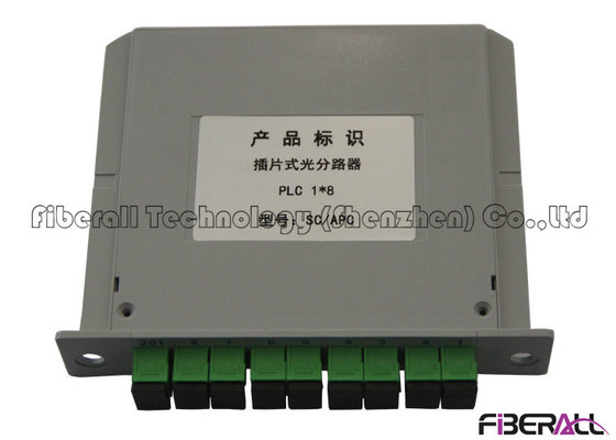 China Cassette Type Passive Optical PLC Splitter , SM Fiber Splitter For Fiber To The Terminal supplier