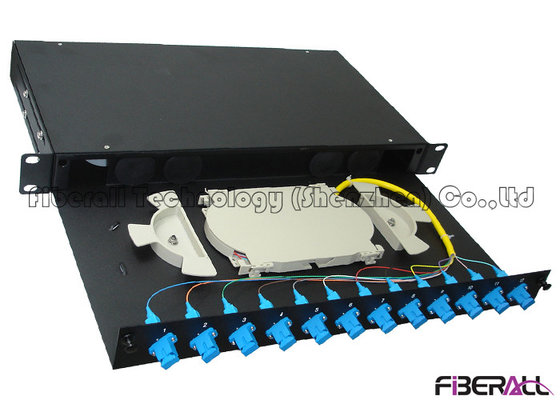 China Dustproof Fiber Optic Patch Panel With 12 Colors 1.5m SC Fiber Pigtail supplier