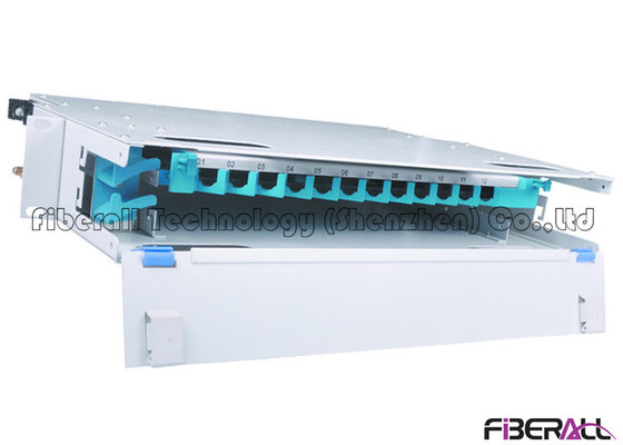 China 1U Rack Mount Fiber Optic Patch Panel Fiber ODF Optical Distribution Frame 19 Inch supplier