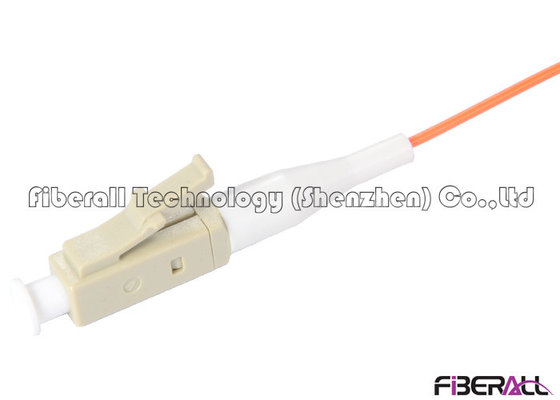 China Communication Fiber Optic Pigtail Multimode 0.9mm Cable With LC Beige Connector supplier