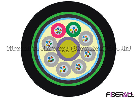 China 96 Cores Stranded Outdoor Fiber Optic Cable With Inner Sheath And Outer Jacket supplier