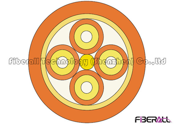 China Circular Indoor Fiber Optic Cable 4 Core Fiber Glass Reinforced Plastic Strength Member supplier