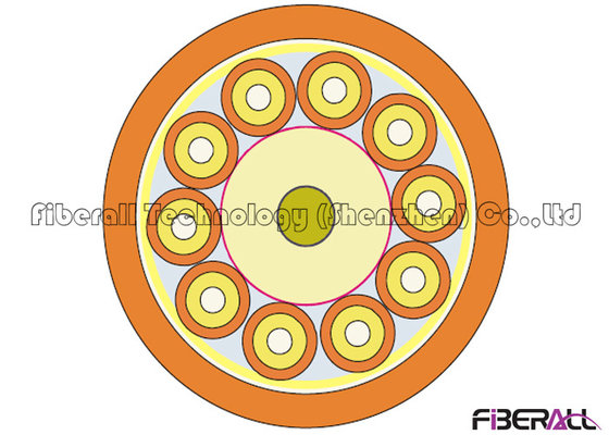 China Non Metallic Round Indoor Fiber Optic Cable 10 Cores With 2.0mm SX Cable supplier