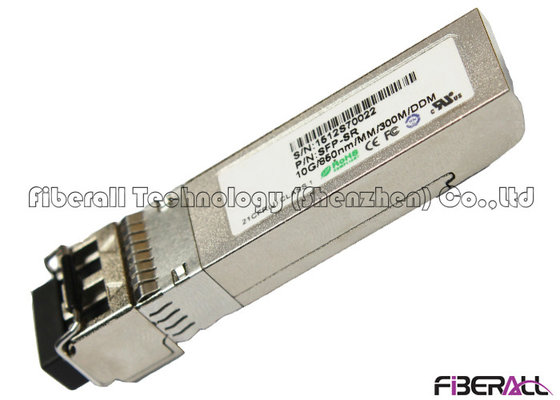 China Durable SFP 10G Optical Transceiver , MM SFP LC Transceiver Short Range 300M supplier