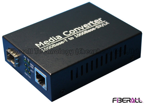 China Customized 10 100 1000 Media Converter , LC SFP Media Converter Standalone supplier