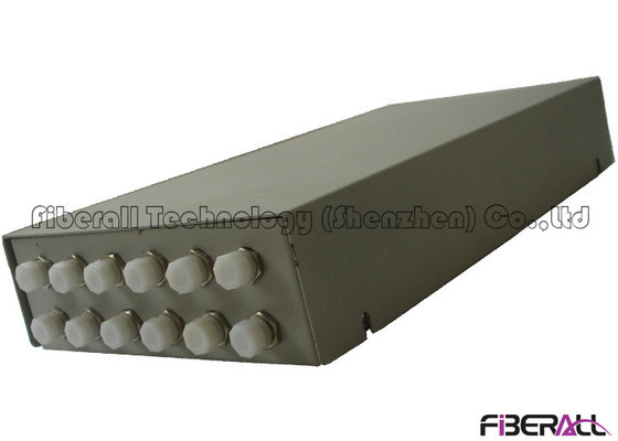 China 12 Ports Mini Type Fiber Optic Terminal Box , Wall Mount Patch Panel With FC D Type Adapter supplier