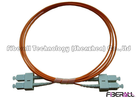 China High Precision Multimode SC Duplex Fiber Optic Jumper For Optical Communication supplier