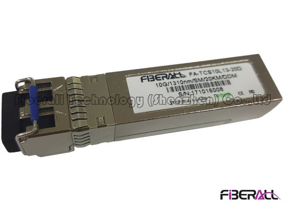 China 10G Base-LR Long Range Dual Fiber SFP Fiber Optic Transceiver LC SM 20KM DDM supplier
