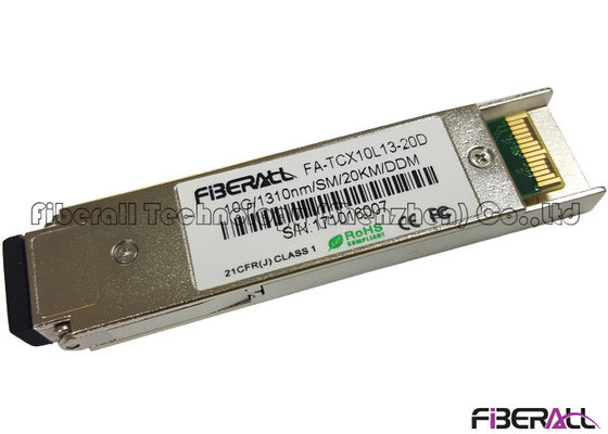 China 10Gb/s Hot Pluggable XFP Optical Transceiver 1310nm Dual Fiber LC 20KM DDM supplier