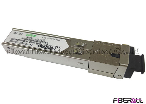 China 2.5G / 1.25G WDM 1490T/1310R Class C+ SFP Optical Transceiver For GPON OLT SC 20KM supplier