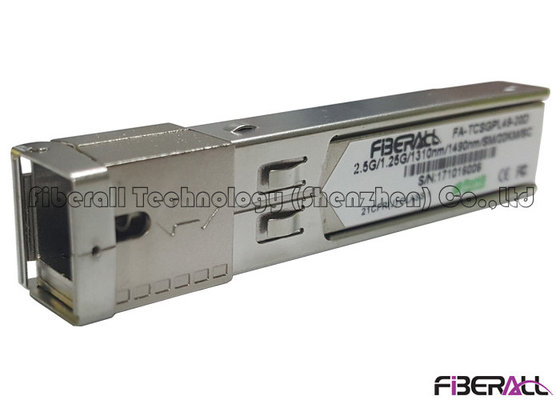 China Class C+ GPON SFP Sfp Fiber Transceiver With Asymmetric Data Rate 2.5G / 1.25G supplier