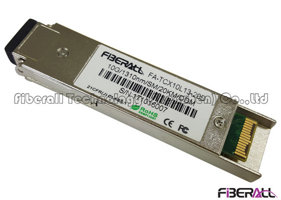 China 10 Gigabit Fiber Optic Transceiver Small Form Factor Pluggable XFP LC Simplex SM 20KM supplier