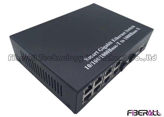 China 100M/1000M Fiber Ethernet Switch With Two Simplex SC Optical Ports And 8 LAN Ports supplier