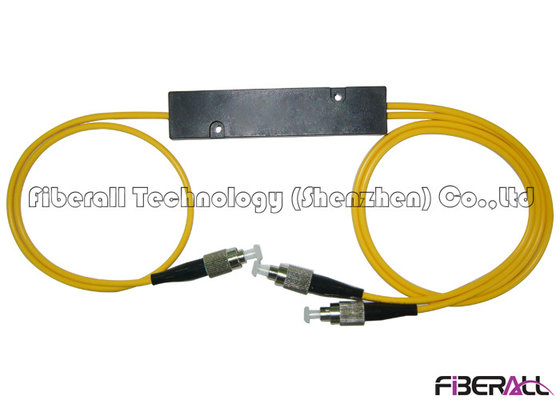 1x2 Fiber Optic PLC Splitter With Mini ABS Box / 3.0mm Cable / FC Fiber Connector supplier