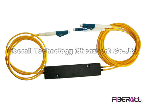 1x2 Fiber Optic PLC Splitter With Mini ABS Box / 3.0mm Cable / FC Fiber Connector supplier