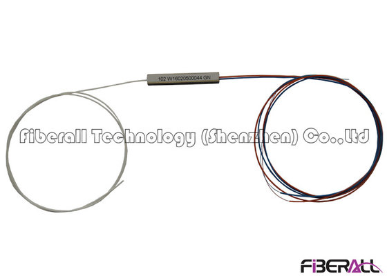 Customized Type 1x2 Fiber PLC Splitter , Fiber Optic Beam Splitter 0.9mm Cable supplier