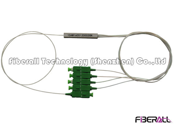 Small Type Fiber Optic PLC Splitter 1x4  For EPON With 0.9mm SC Fiber Optic Pigtail supplier