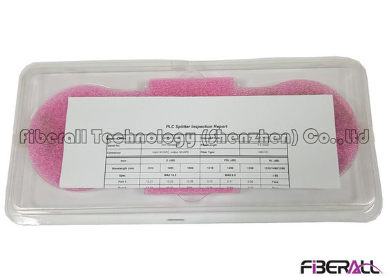 Small Type Fiber Optic PLC Splitter 1x4  For EPON With 0.9mm SC Fiber Optic Pigtail supplier