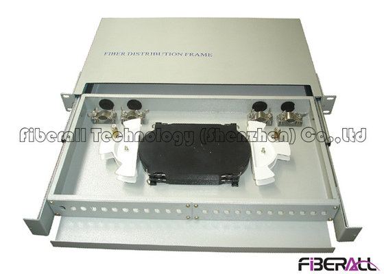 24 SC Simplex Port Fiber Optic Patch Panel With Sliding Out Drawer Internal Use supplier