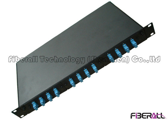 1U Height 19” Width Optical Fiber Patch Panel With 12 SC Adapter And Pigtail supplier