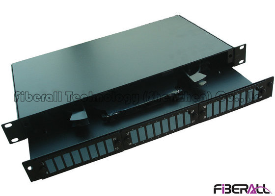 High Density SC Fiber Patch Panel And Enclosure , 24 Port Fiber Patch Panel supplier